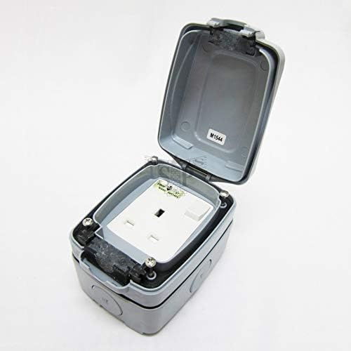Mk 13A Switch Socket Outdoor Waterproof Ip66 Grey Masterseal Compact ...