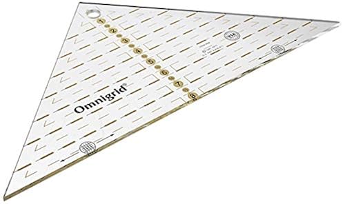 Omnigrid 8" Right Triangle Ruler, Quarter-Square Triangle Quilting ...