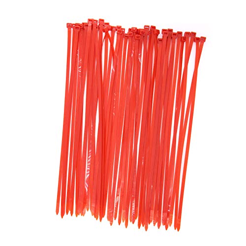Wide Heavy Duty Large 18 Inch Red Cable Ties, Industrial Durable 120 ...