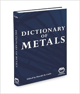 Dictionary of Metals: Harold M. Cobb: 9781615039784: Amazon.com: Books