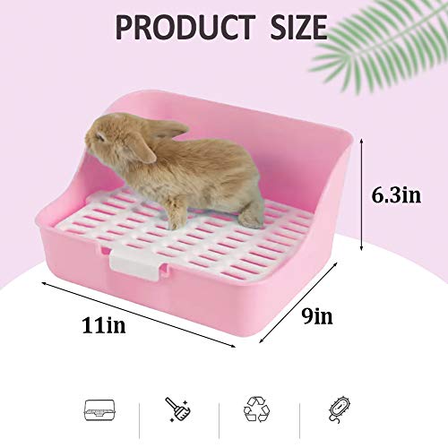 Rabbit Litter Box Bunny Toilet Pet Potty Trainer Guinea Pig Litter ...