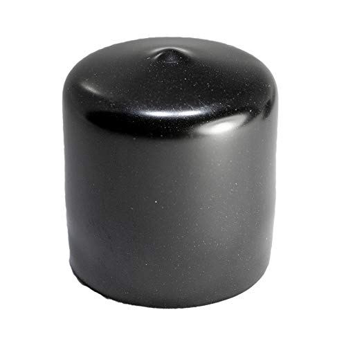 Prescott Plastics 8 Pack : Vinyl Round Pipe End Cap Cover Black Rubber ...