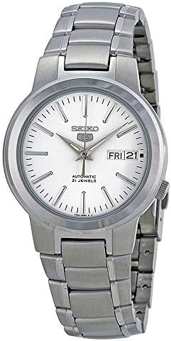 سعر Seiko SNKA01 Men's 5 Automatic White Dial Stainless Steel Bracelet ...