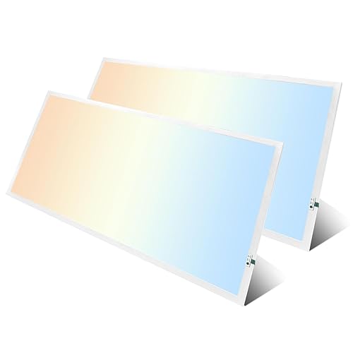 2X4 LED Flat Panel Light with Emergency Battery Backup, 50W 3000K/4000K ...