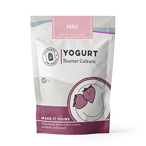 Cultures for Health Mild Yogurt Starter Culture | 4 Packets Direct-Set ...