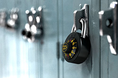 Combination Lock with Fun Emojis, ImageLOCK Patented Non-Resettable ...