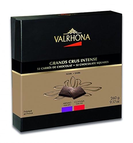Valrhona 52 French Gourmet Chocolate Squares Guanaja & Abinao, Dark ...