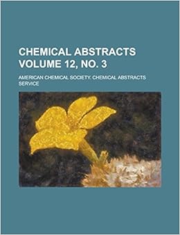 Chemical Abstracts Volume 12, No. 3: Amazon.co.uk: Service, American ...
