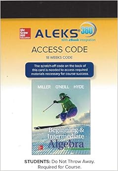 ALEKS 360 Access Card (18 weeks) for Beginning and Intermediate Algebra ...