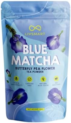 Livsmart Blue Matcha (100g, 50 servings) - Butterfly Pea Flower Tea ...
