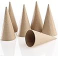 Amazon.com: Paper Mache Cones - Bulk Pack of 24 Small Papier Mache ...