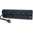 Amazon.com: APC Rack Mount PDU, Basic 100V-120V/20A, (10) Outlets, 1U Horizontal Rackmount ...