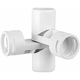 PVC Adjustable joint fitting 1" (Furniture Grade White) - Amazon.com