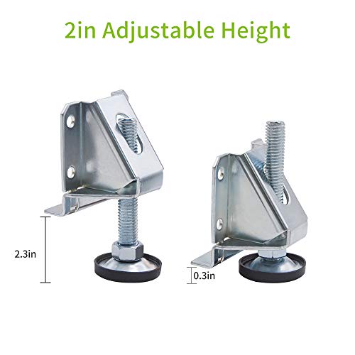 Leg Leveler, 8 Pack Leveling Feet, Heavy Duty Adjustable Furniture ...