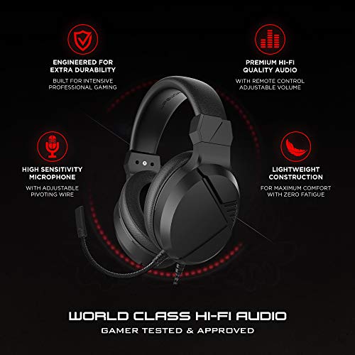 Samurai Pro Noise Canceling Over Ear Gaming Headset with Microphone ...