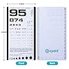 Ezyaid Rosenbaum Pocket Eye Chart with PD Ruler and Eye Occluder, Eye ...