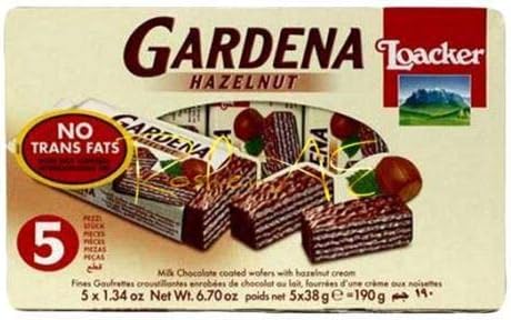 'Loacker Gardena Hazelnut Milk Chocolate Coated wafers with Hazelnut ...