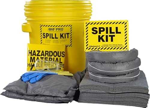 AWF PRO 20 Gallon Universal Spill Kit - 59 Pieces. Perfect for ...