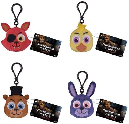 FNAF Five Nights At Freddys Keyrings Bag Clip FULL SET of 4 Freddy ...