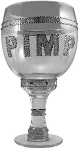 Amazon.com : Licensed Hip Hop, Bling, Pimp Cup Stein Clear Glass ...