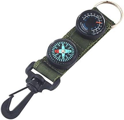 Mini Compass Thermometer With Hook Onto Belt Loop Box Backpack small ...