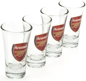 Amazon.com: Arsenal F.C. Shot Glass Set. A perfect product/gift to show ...