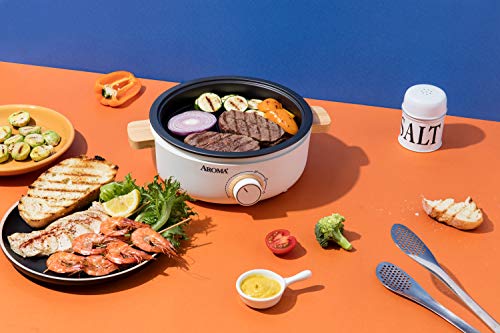 Aroma Housewares AMC-130 Whatever Pot, Indoor Grill, Cooking, Hot Pot ...