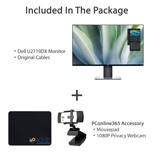 Dell UltraSharp 27 Monitor U2719DX, 27-inch QHD 2K 1440p IPS LED ...