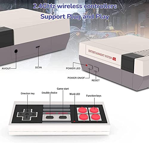 Retro Game Console,Classic Mini Game System Preloaded 620 Video Games ...
