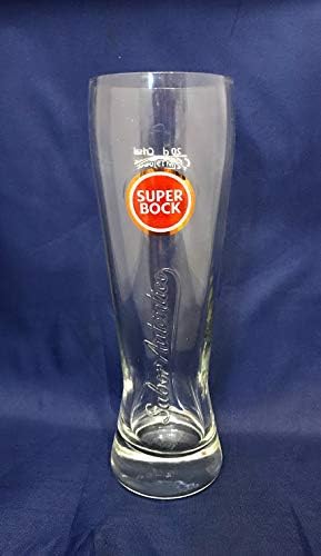 Super Bock Beer Glass 0.2 L Portuguese Beer Glasses Set of 6: Amazon.co ...