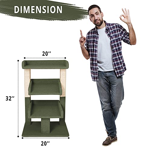 Naomi Home Nala Cat Tree for Large Cats, Cat Activity with Scratching ...