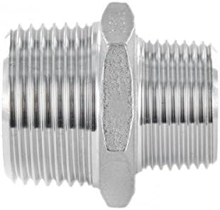 KI Edelstahl Reduzierdoppelnippel Doppelnippel red. V4A Gewindefitting 3/4" x 1/2": Amazon.de ...