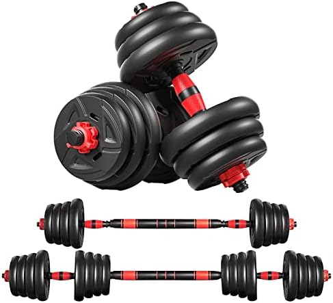AiheArron Weights Dumbbell Barbell Set,3 in 1 Adjustable Weights ...
