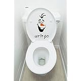 Amazon.com: Olaf Let It Go Toilet Seat Decal Vinyl Car Truck Decal ...