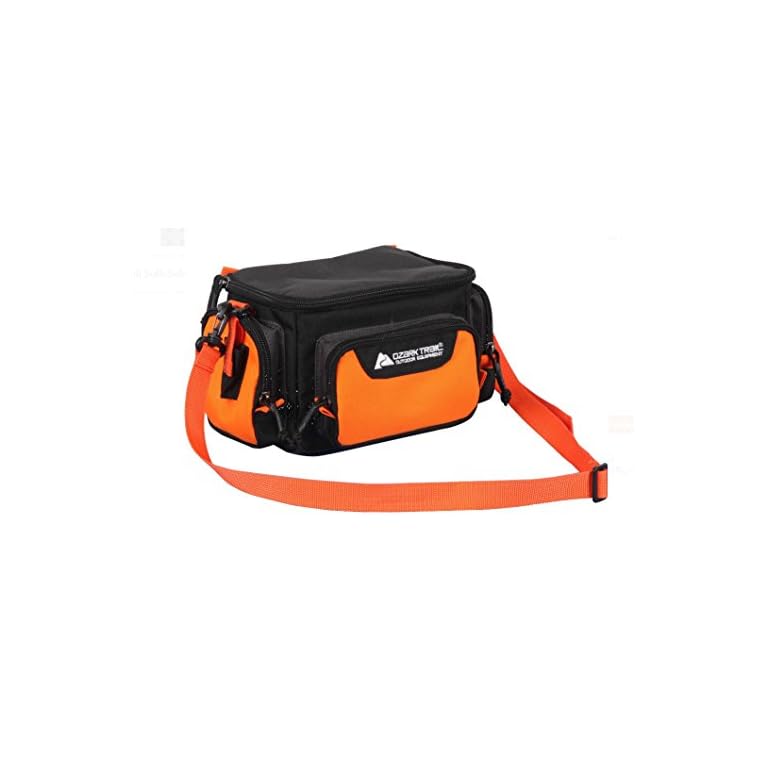 Ozark Trail Soft-Sided Tackle Bag with 3 Utility Boxes; Fishing ...