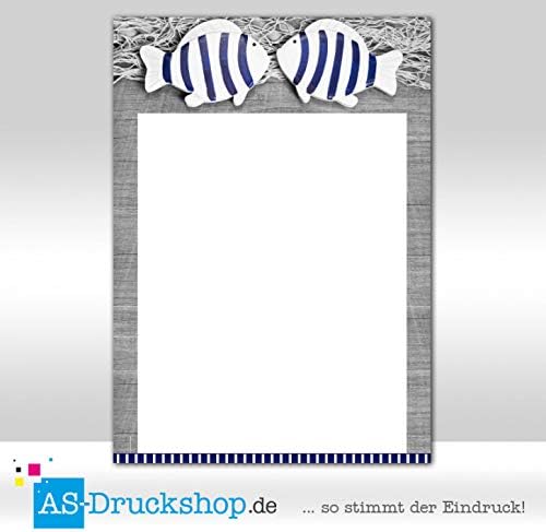 Design Paper Fish – Fish Map – Fishing Net / 100 Sheets/DIN A4 / 90 g ...