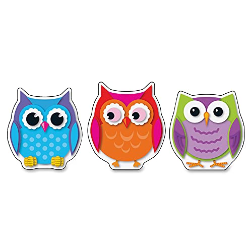 Carson Dellosa 36-Piece Colorful Owl Bulletin Board Cutouts, Colorful ...
