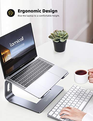 Laptop Stand, Lamicall Laptop Riser Holder : Ergonomic Detachable ...