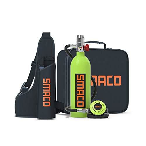 SMACO Scuba Tank Diving Gear for Diver 1L Mini Scuba Tank Oxygen ...