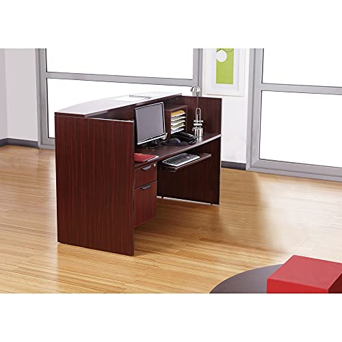 Alera Valencia Series Reception Desk with Transaction Counter ...