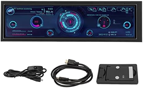 8.8 Inch IPS USB Mini Screen, 1920x480 IPS LCD Screen Temperature ...