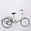 Knus Adult Tricycle Trikes,7 Speed 3-Wheel Bikes,26 Inch Wheels Cruiser ...