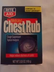 Amazon.com: Rite Aid Medicated Chest Rub, 3.53 oz.: Health & Personal Care