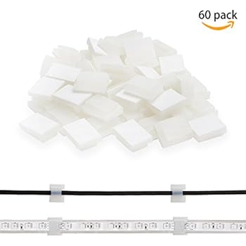 Amazon.com: Griver 100 Pack Strip Light Mounting Brackets,Fixing Clips ...
