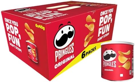 Pringles Original Flavour | Classic Salted Potato Chips | Pack of 6 ...