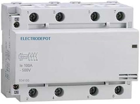100 Amp Contactor Normally Closed NC 100A, 4 Pole 120V coil, 110v ...