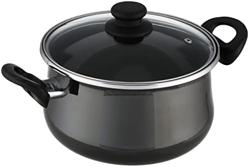 Vitrinor Cooking Pot 26cm - Authentique Crystal- Grey - Enameled Steel ...