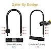 keabys Large Bike U Lock, U Shape Bicycle U Lock for Motorcycle Wheel ...