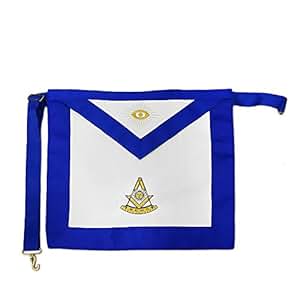Amazon.com: Imason Past Master Masonic Apron White Synthetic Leather ...