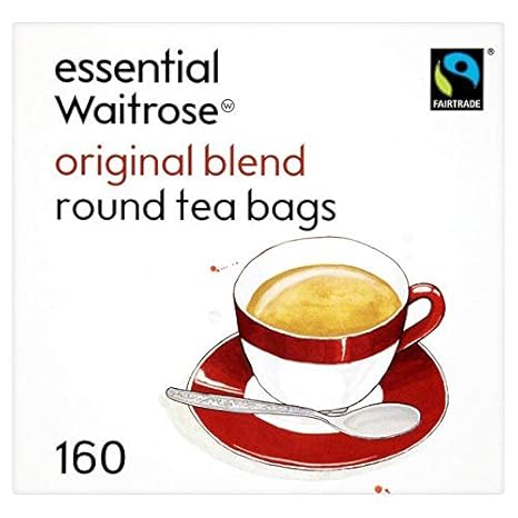 Amazon.com : Original Blend Round Tea Bags essential Waitrose 160 per ...